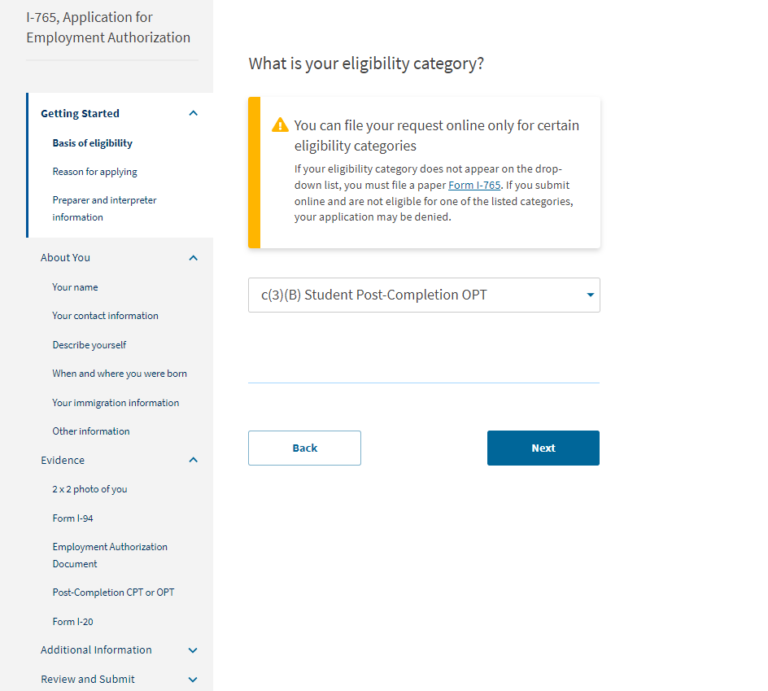 F-1 Optional Practical Training (OPT) - USCIS Online Application - ISSS